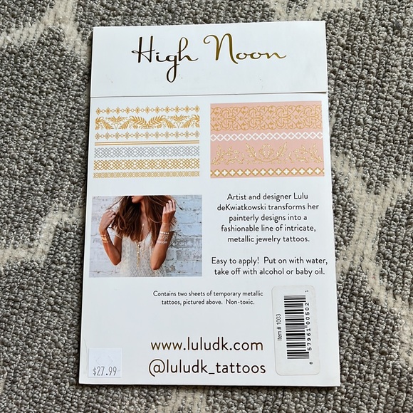 Other | Metallic Silver And Gold Tattoos | Poshmark